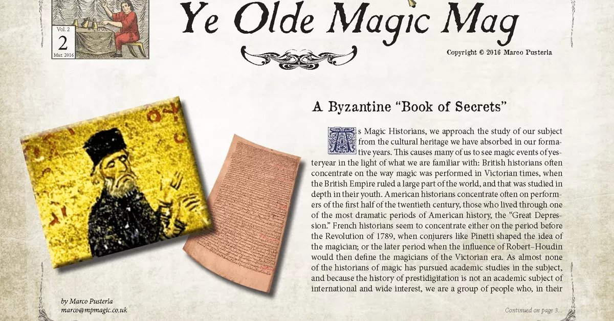 Vol. 2 Issue 2 – Ye Olde Magic Mag